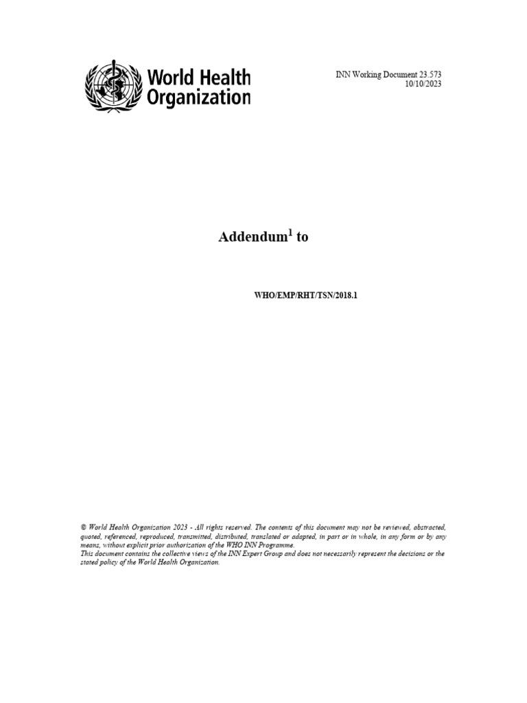 Addendum Stembook2018 202310 | PDF | Antibody | Monoclonal Antibody