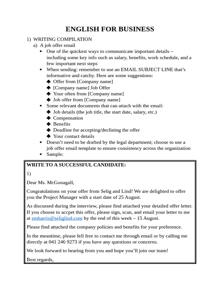 English For Business-All in One | PDF | Employment | Goal