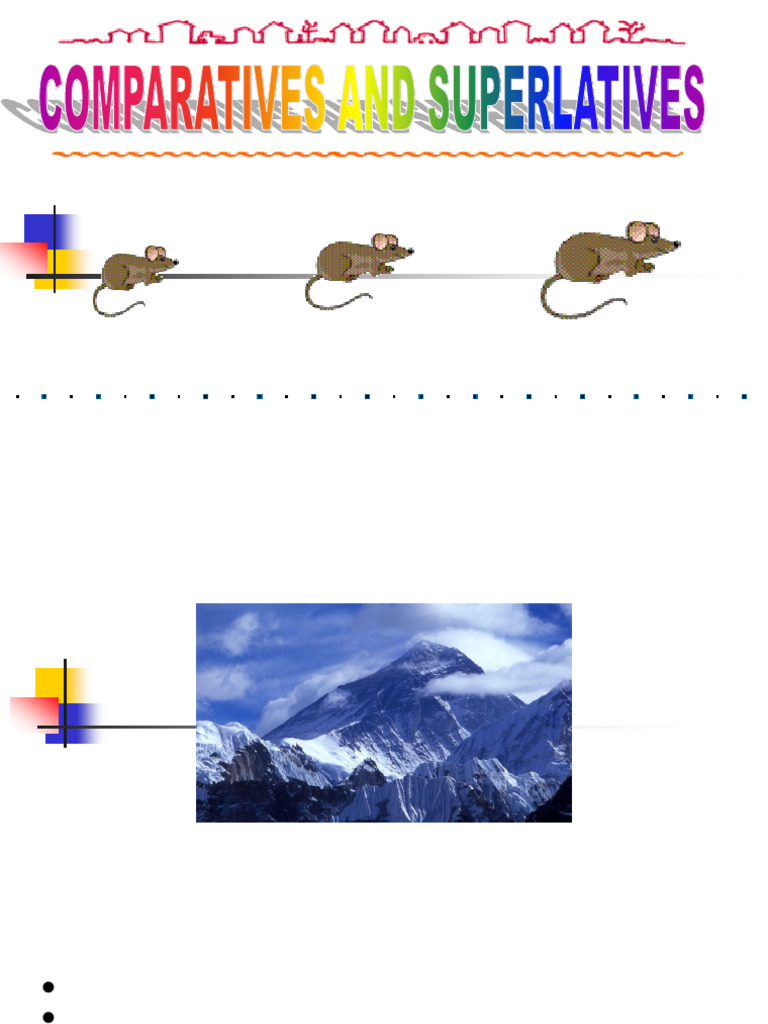 Comparative and Superlative Adjectives Guide | PDF