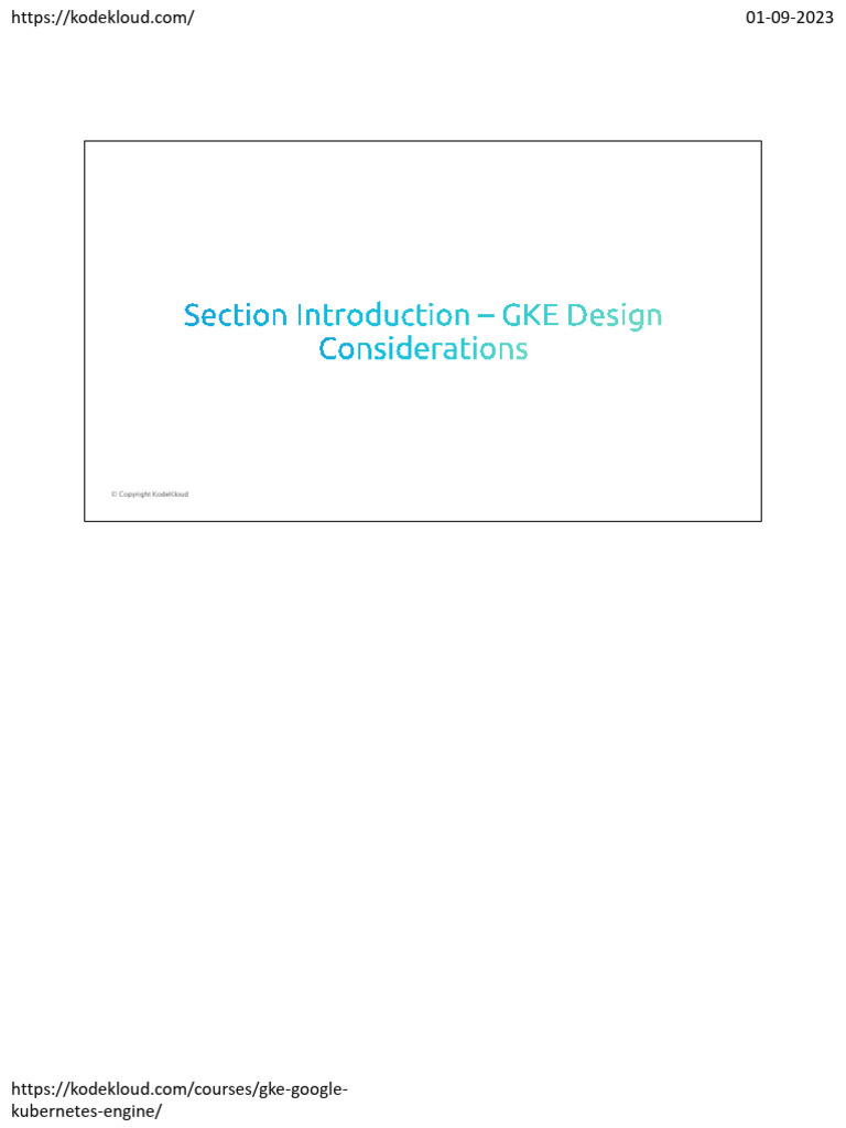 GKE Architecture and Backup Strategies | PDF | Computer Cluster | Backup