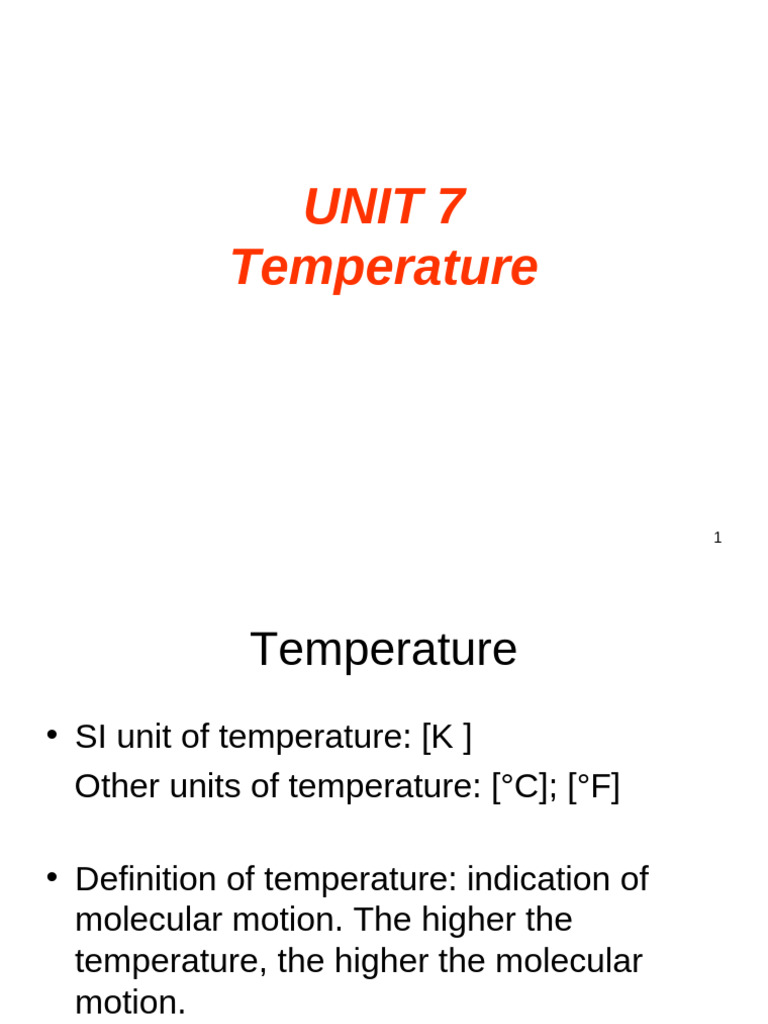 Understanding Temperature Scales and Expansion | PDF | Thermal ...