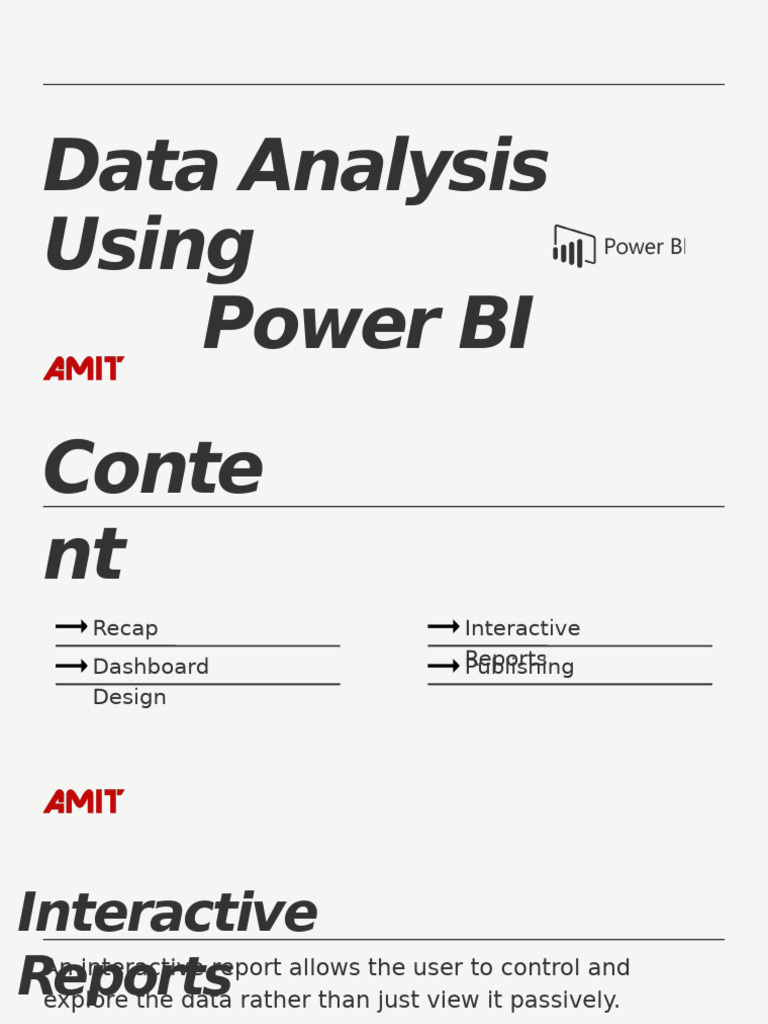 Building Reports and Dashboards | PDF