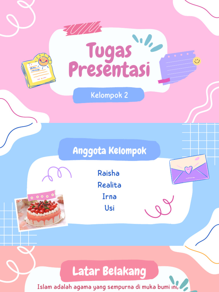 Warna Warni Pastel Kreatif Lucu Tugas Presentasi Kelompok _20251025 ...