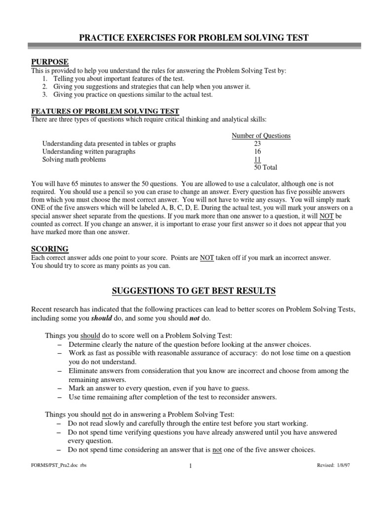 PST Practice Test and Answers-PaG-Rakona | Download Free PDF ...