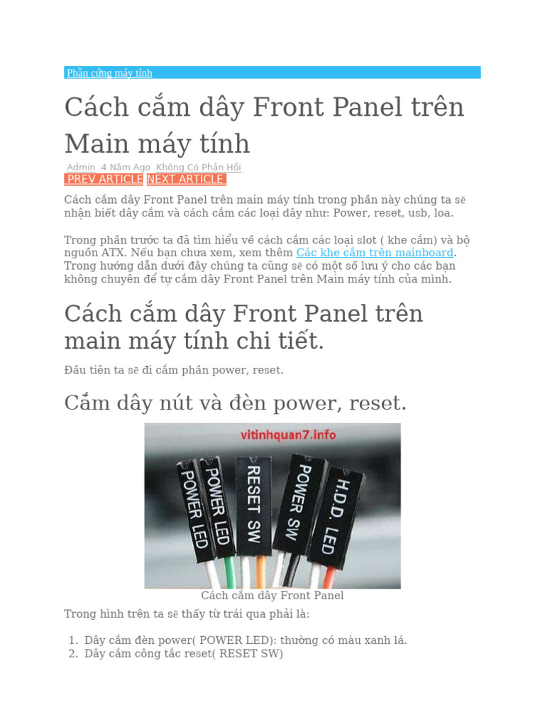 Tong Quan Chuc Nag Trong Bo M CH CH . | PDF