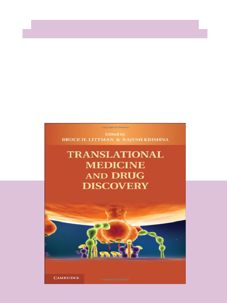 Translational Medicine and Drug Discovery 1st Edition Bruce H. Littman ...