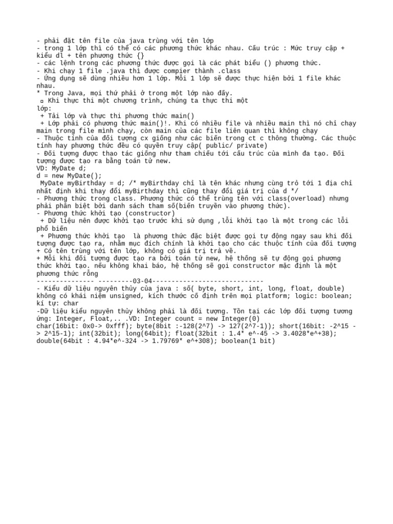 Lap Trinh Huong Doi Tuong | PDF