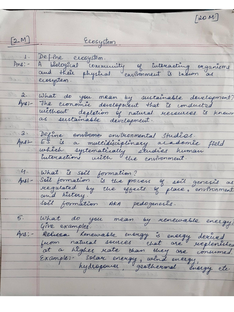 ES Impt Ques Ans | PDF