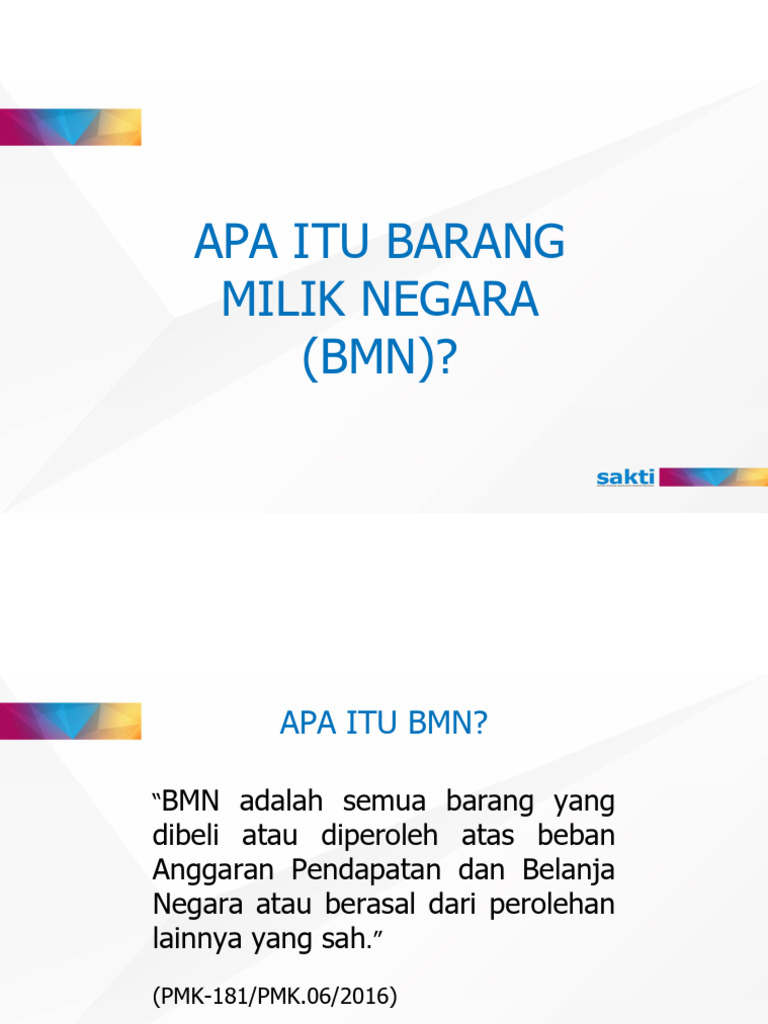 apa itu BMN | PDF