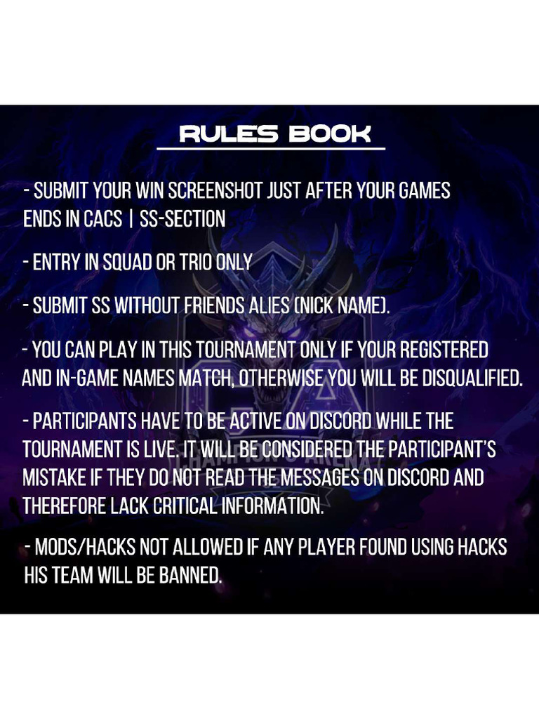 CA s2 Rules Book | PDF