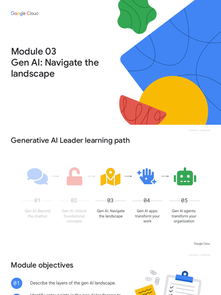 (PLS) Generative AI Leader (ILT) - Module3 - Gen AI - Navigate The Landscape | PDF ...