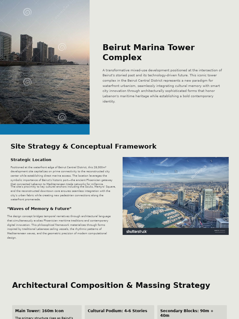 Beirut Marina Tower Complex | PDF | Beirut | Lebanon