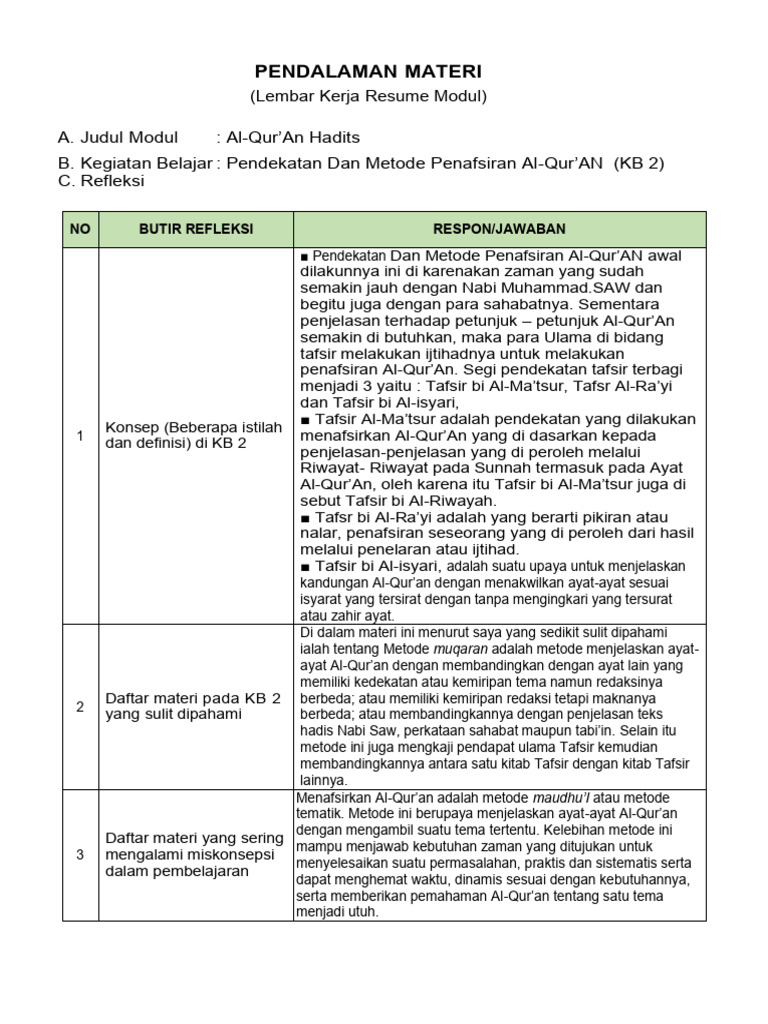 LK Resume QH KB 2 | PDF