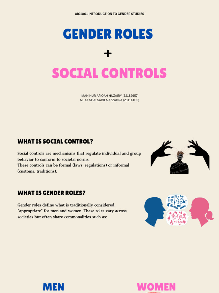 AiO1001 Tutorial w7 | PDF | Gender | Gender Studies