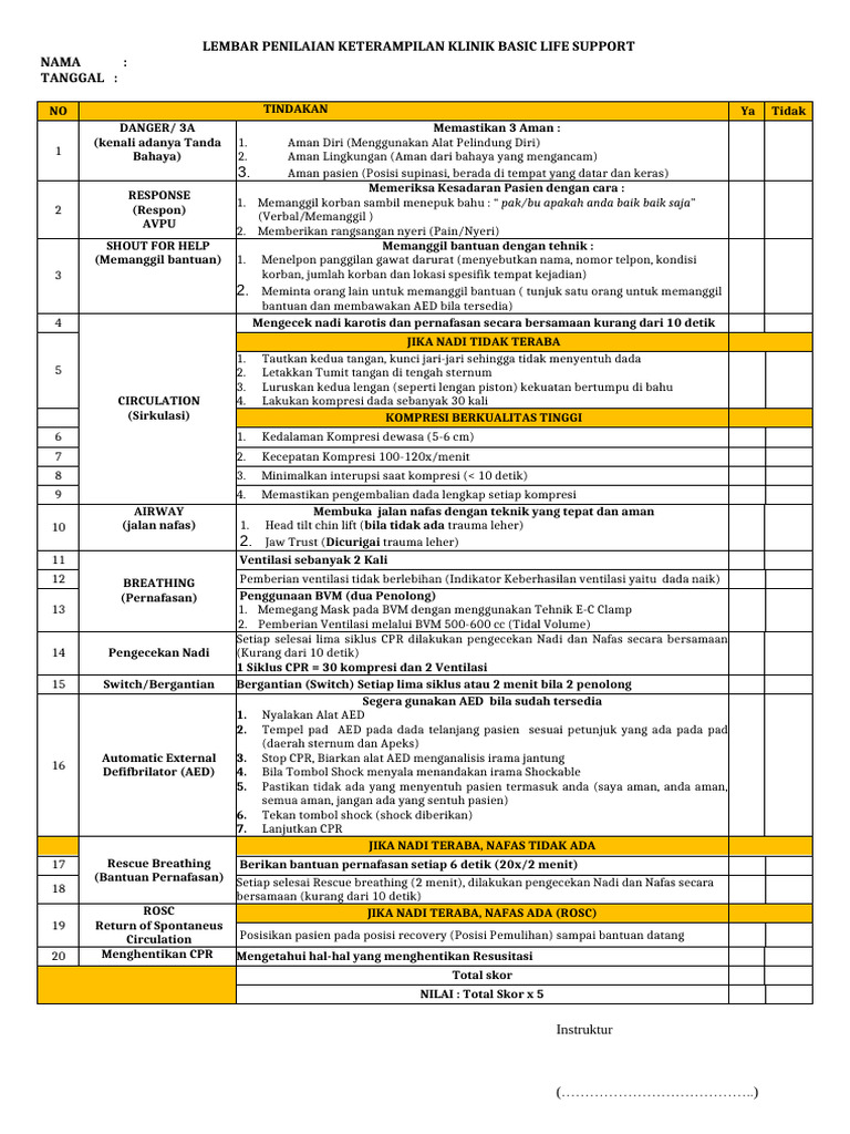 Format Penilaian BHD Terbaru 2022 | PDF