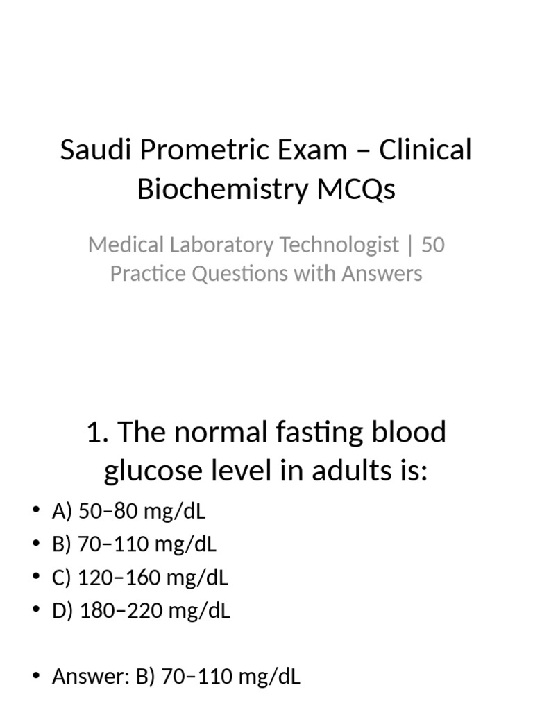 Clinical_Biochemistry_Prometric_MCQ_Set | PDF | Glucose | Glycogen