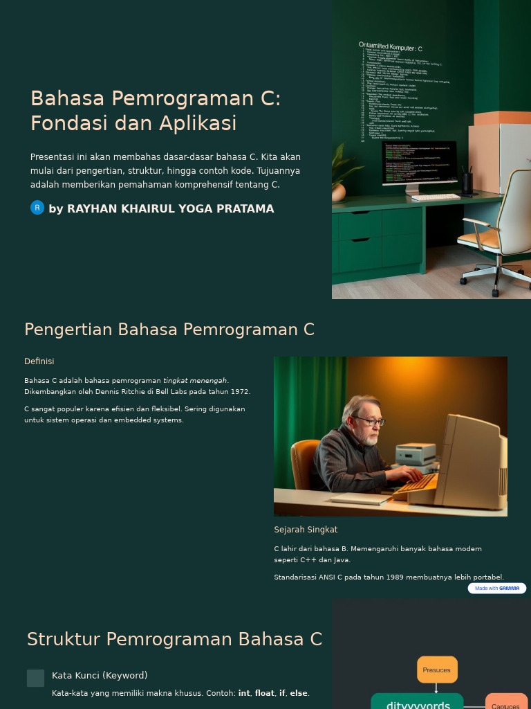 Bahasa Pemrograman C Fondasi Dan Aplikasi | PDF