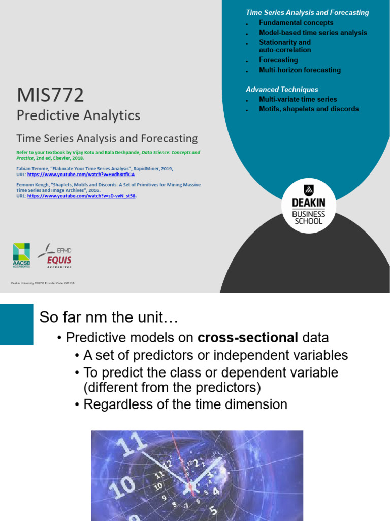 T07 Lecture - Time Series V1-4-St | PDF | Autoregressive Integrated Moving Average | Time Series
