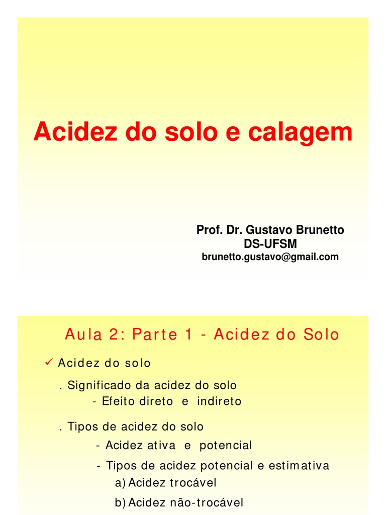 Entendendo a Acidez do Solo | PDF | Sal (Química) | Ácido