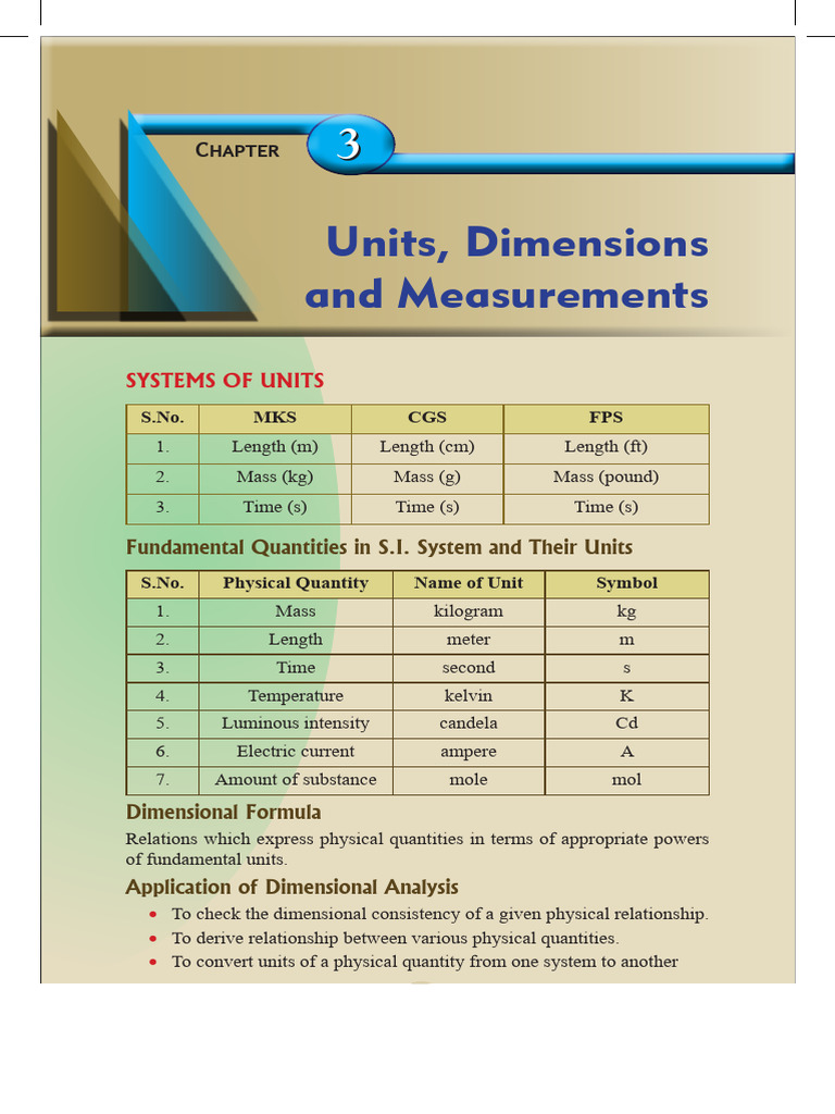 Units and Measurements | PDF | Significant Figures | Force