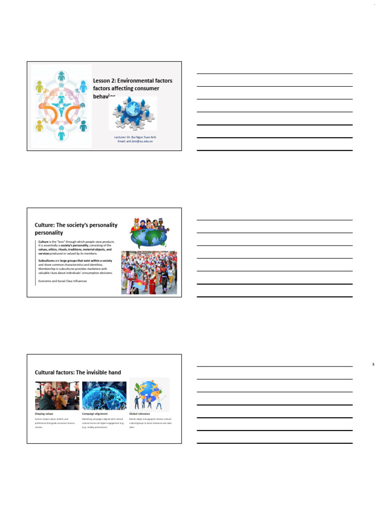 Environmental Factors in Consumer Behavior | PDF | Behavior | Consumer ...
