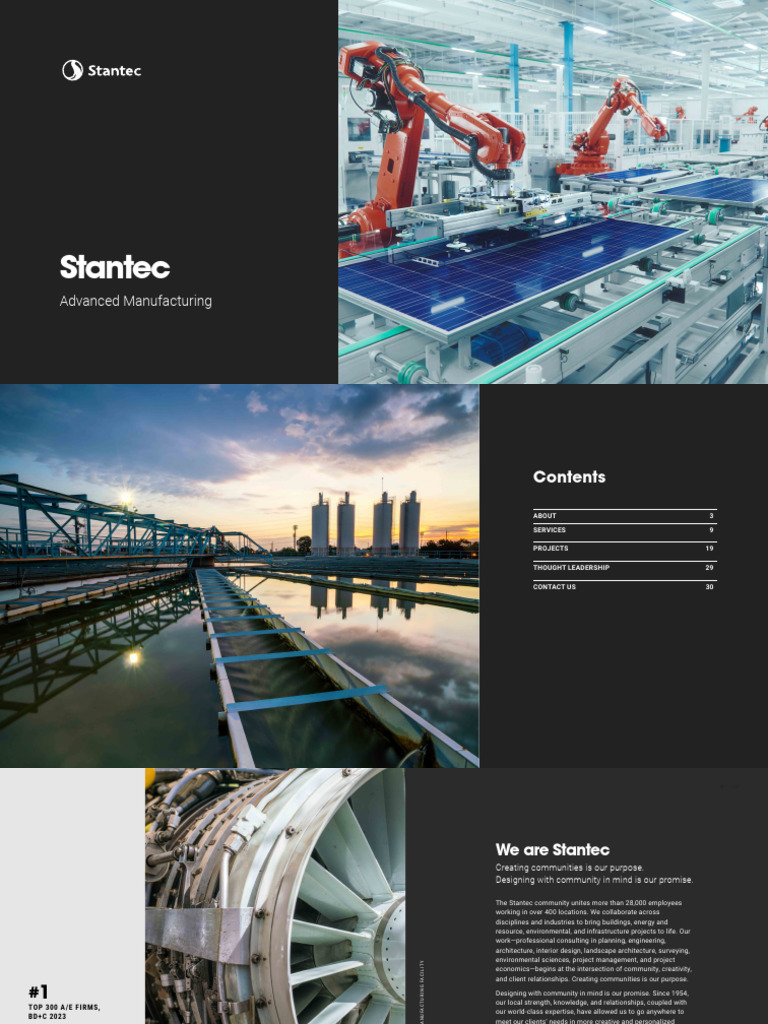 Stantec Advanced Manufacturing Brochure | PDF | Reclaimed Water ...