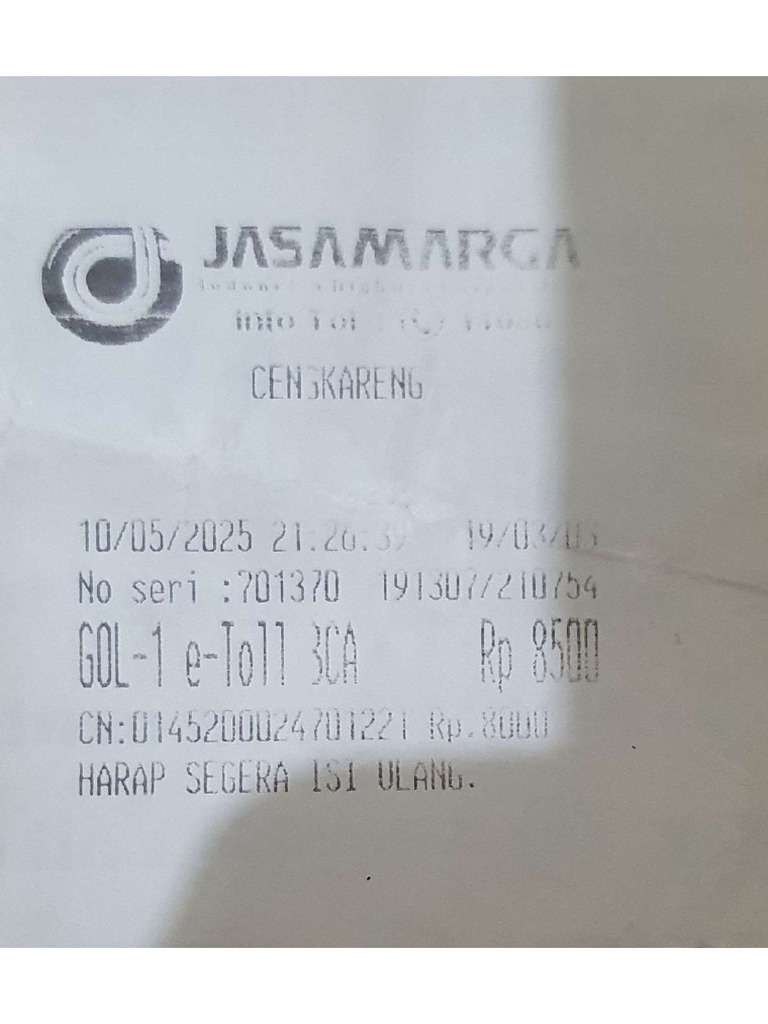 Tarif Tol Cakung-Bandara Soetta | PDF