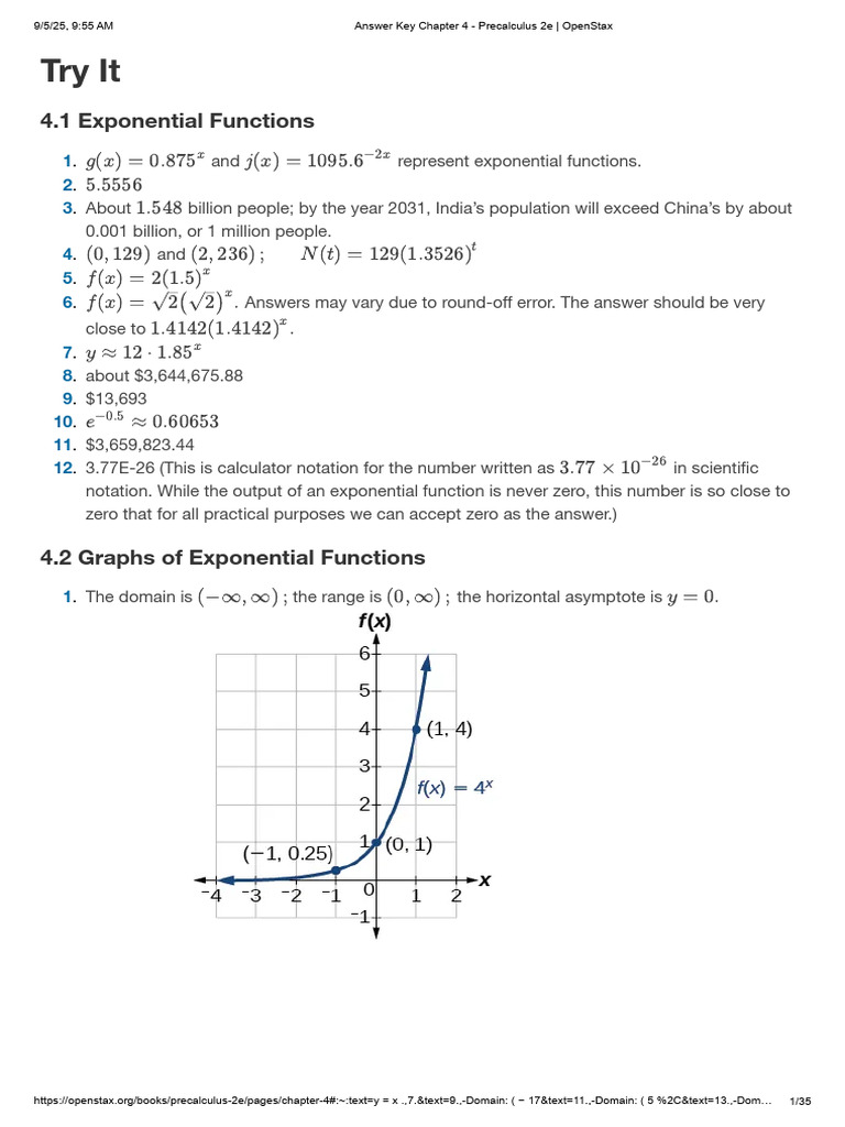 Understanding Exponential Functions | PDF | Logarithm | Function ...