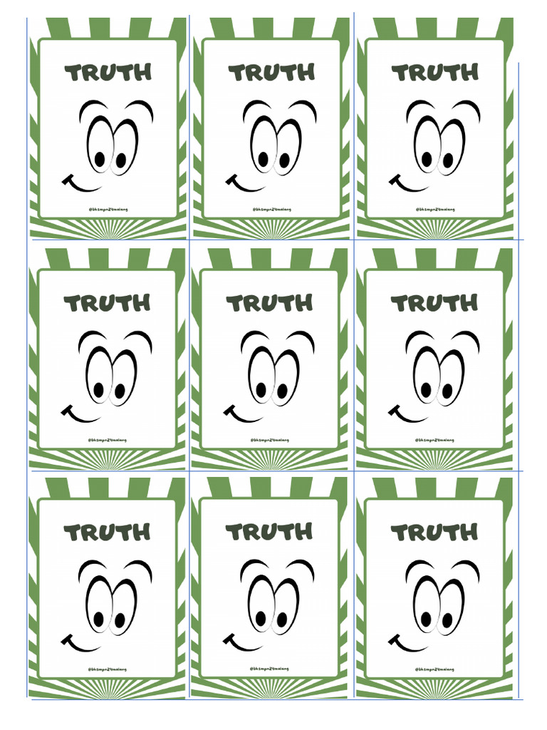 Truth or Dare Print | PDF
