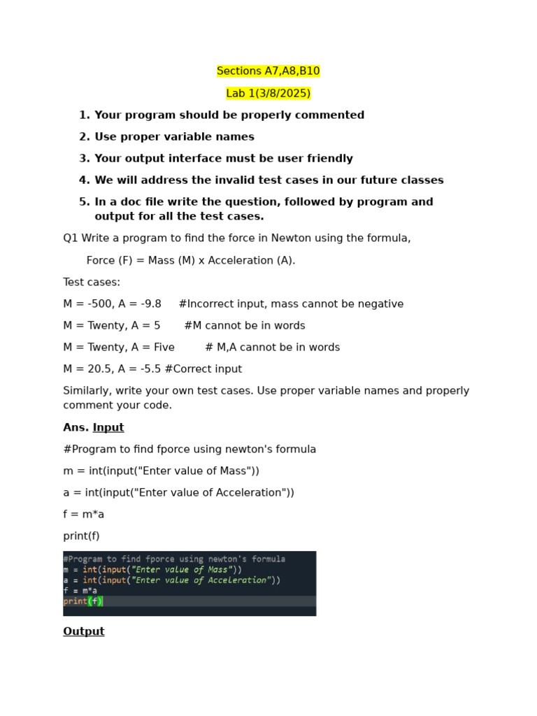 1756095505-Lab Assignment A7, A8, b10 | PDF | Integer (Computer Science ...