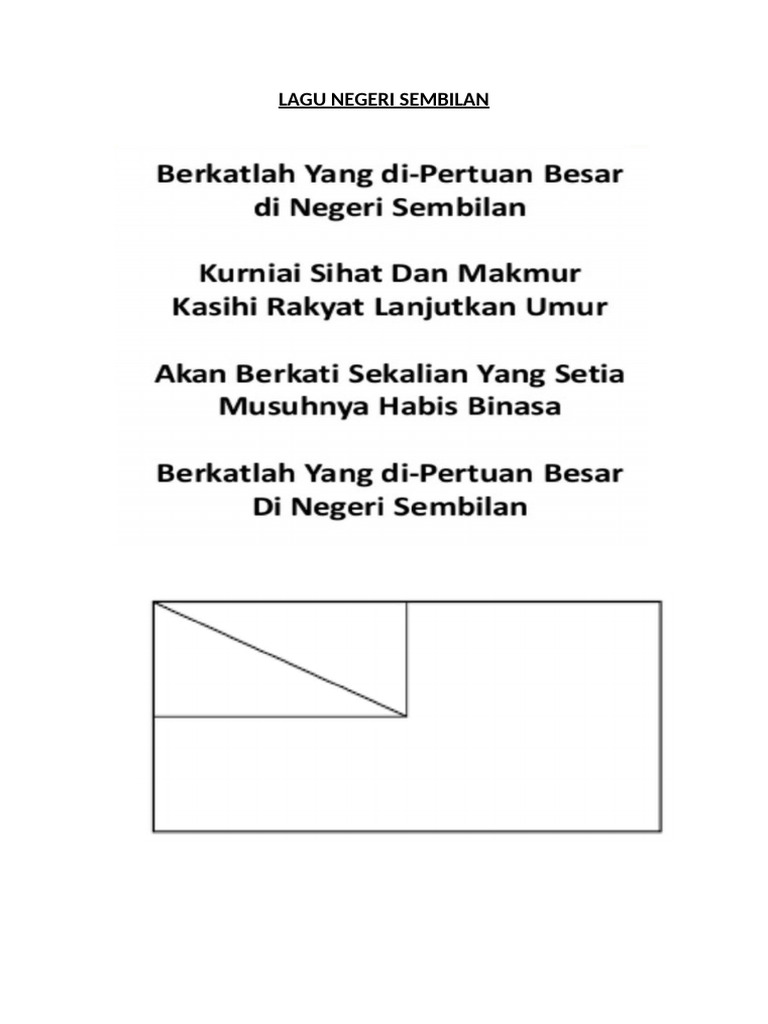 Lagu Negeri Sembilan | PDF