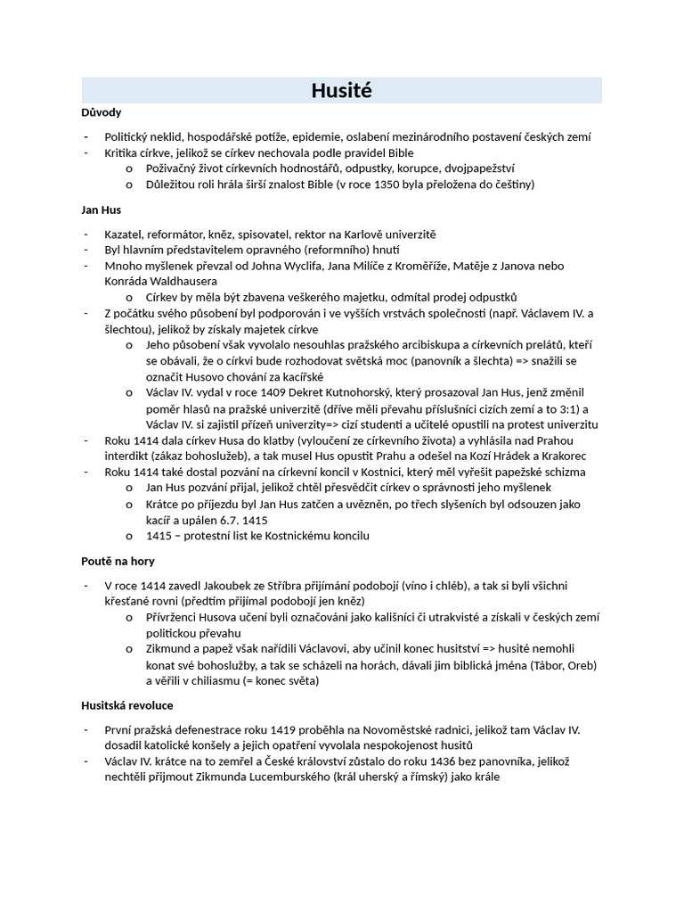 01 Husité | PDF