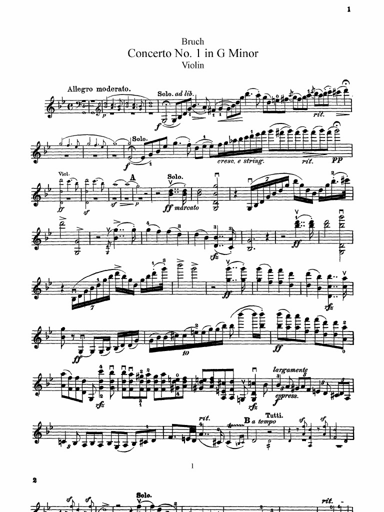Bruch Violin Concerto 1 | PDF | Language Arts & Discipline | Foreign ...