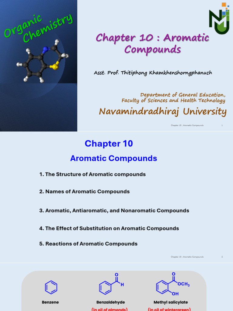 Chapter 10 - Aromatic Compounds - For MD | PDF | Aromaticity ...