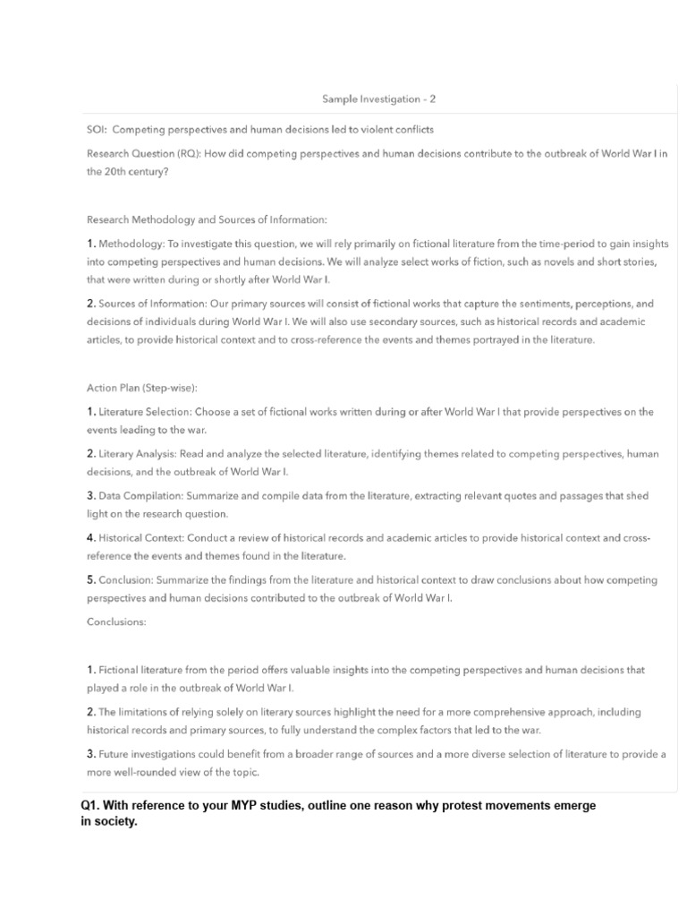 Ved I&S Practice - Task 1 (SAQ, RQ, Investigation) | PDF