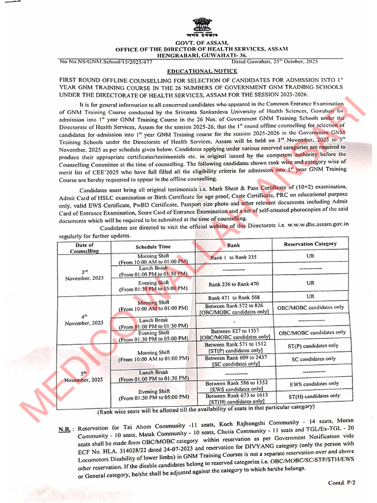 GNM Notice | PDF