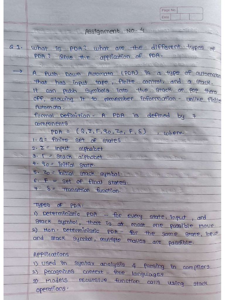 TOC Assignment - 4 - Compressed | PDF