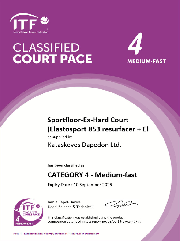 KDF ITF Certificate | PDF