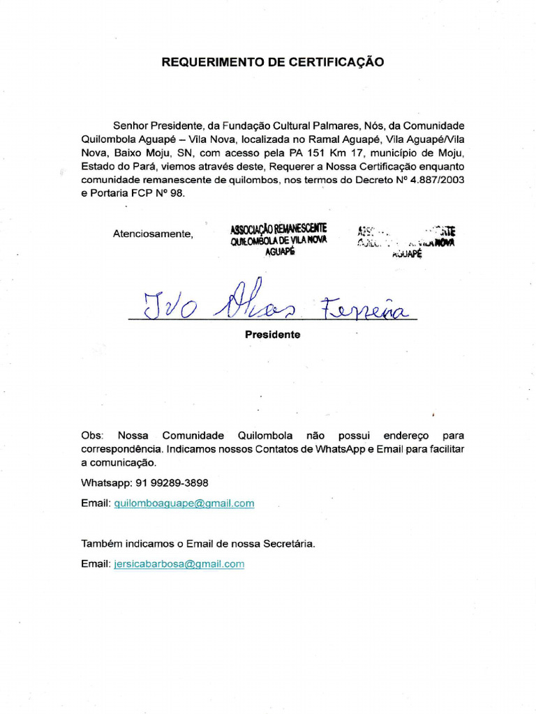 REQUERIMENTO | PDF