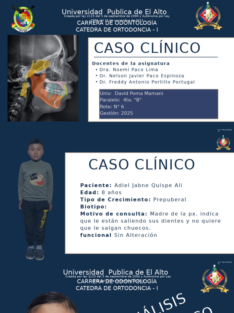 Album de Ortodoncia David Poma Mamani | PDF | Medicina CLINICA ...