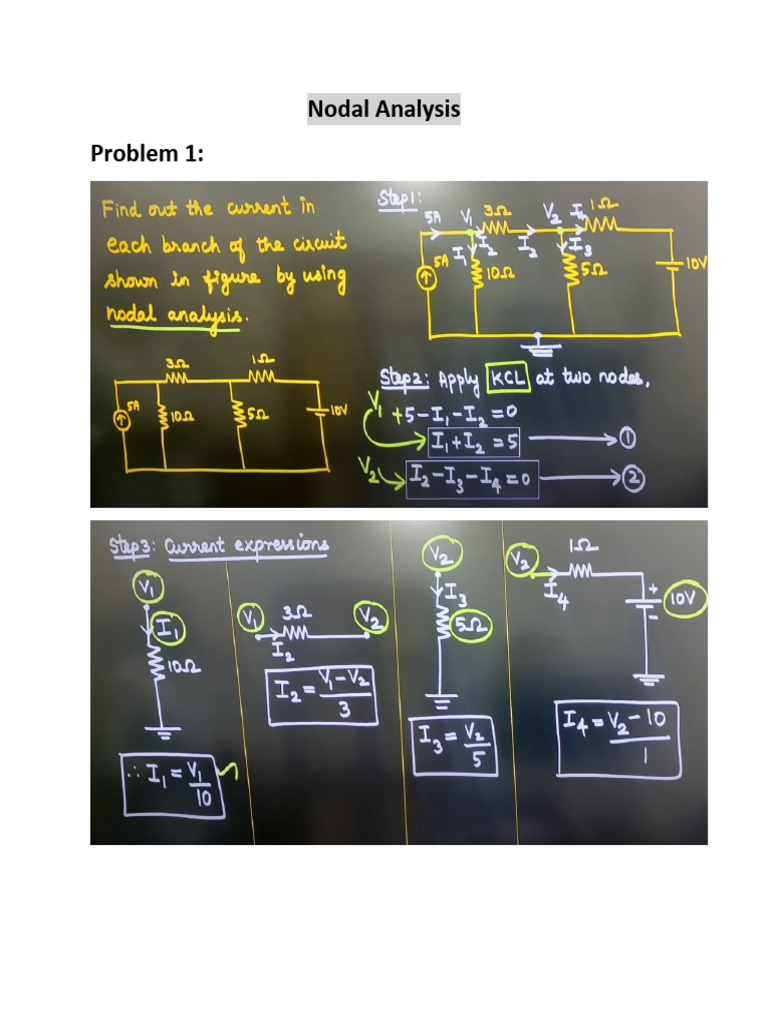 Nodal Analysis | PDF