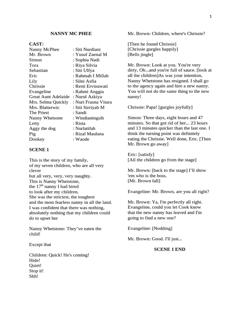 Full Text Nanny MC Phee Scene 1-8 Is Fucking Finish! | PDF
