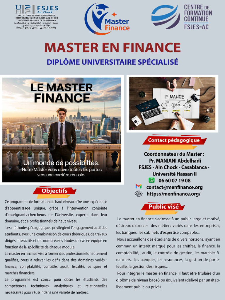 Brochure Master Finance FC | PDF