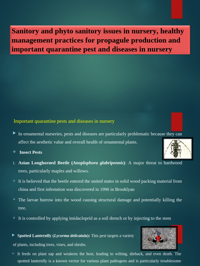 Sanitary and Phytosanitary (SPS) Issues Shri | PDF | Pest (Organism ...