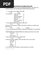 Cadbury Chocolate Production Process | PDF | Cocoa Bean | Chocolate
