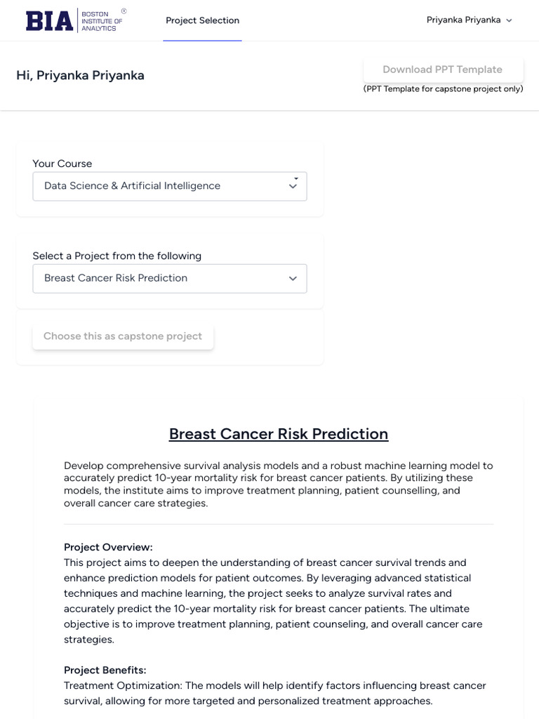 Breast Cancer Mortality Prediction Project | PDF | Machine Learning ...