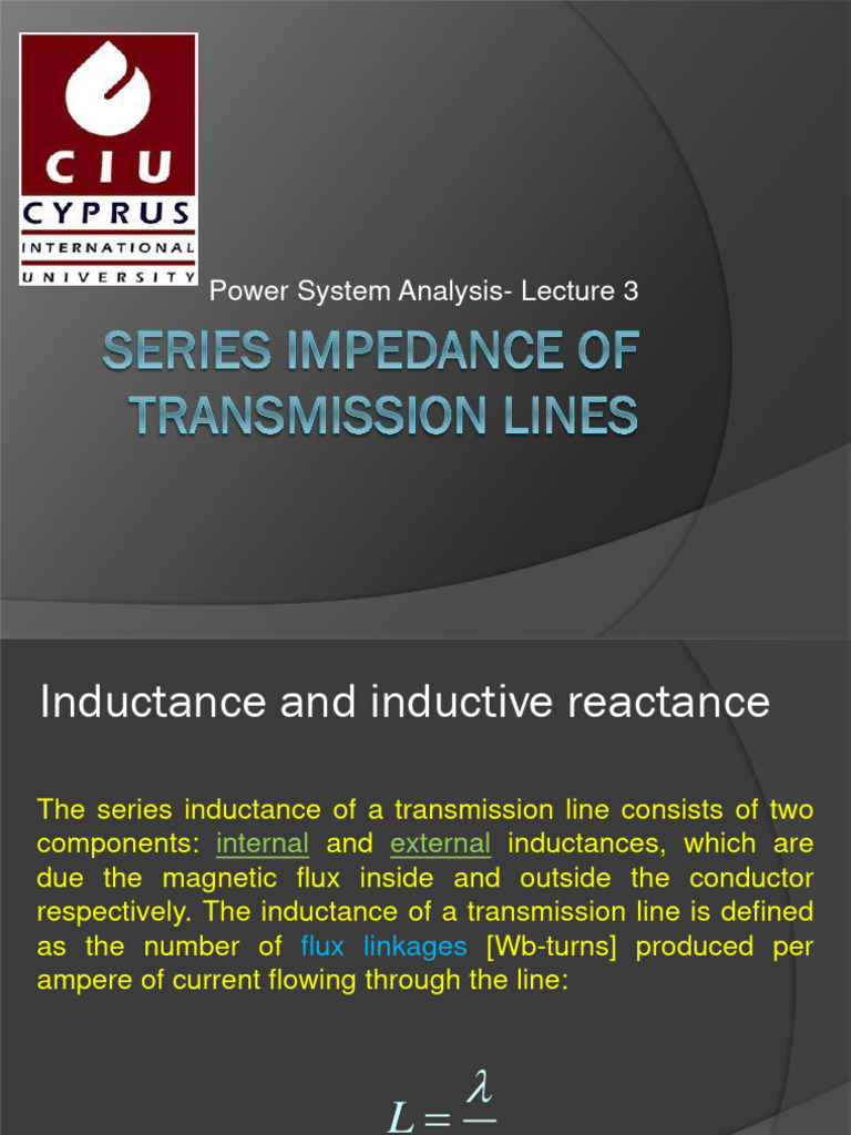 Inductance in Transmission Lines Explained | PDF | Inductance ...