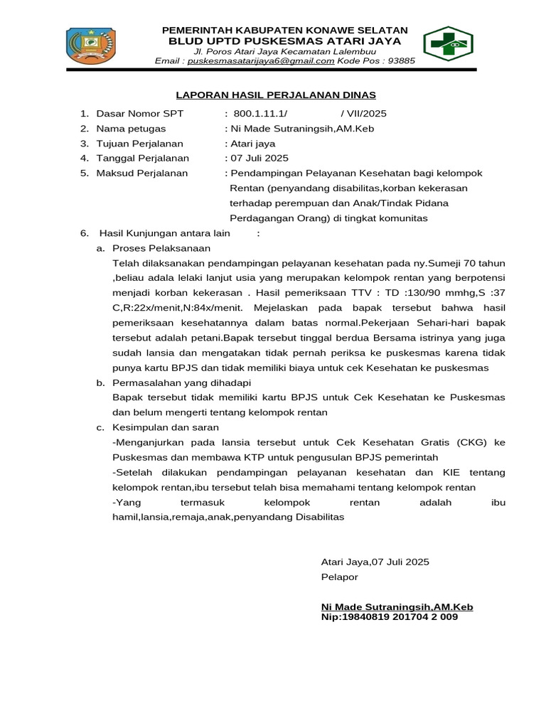 Ptj Lhp Kekerasan-2 | PDF