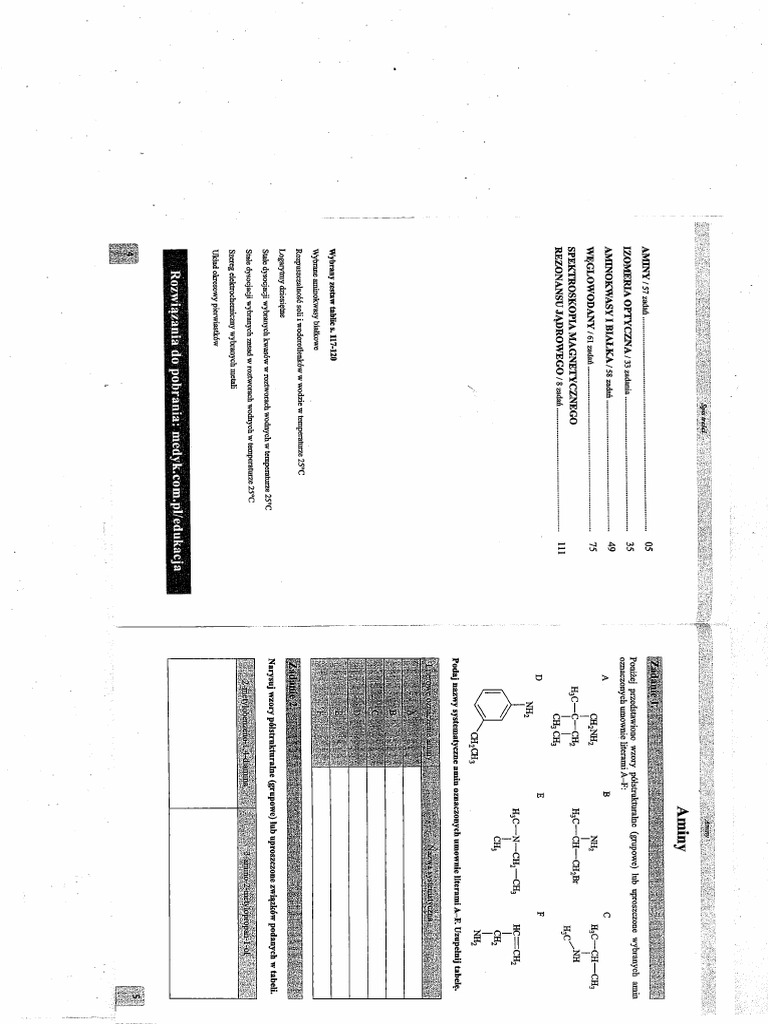 Zbiór Aminy Aminokwasy Cukry | PDF