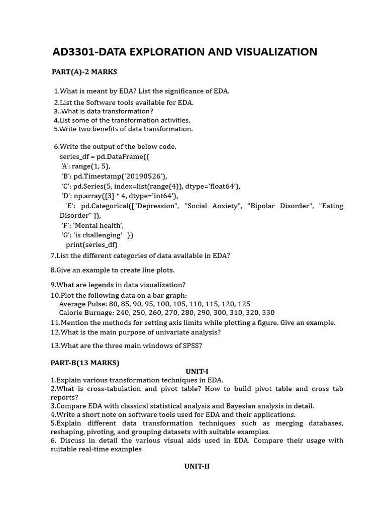 Ct Ques(Ad3301).Docx | PDF | Annotation | Statistics